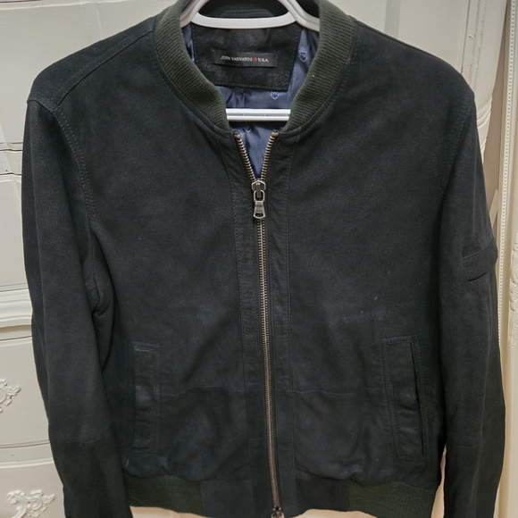 John Varvatos | Jackets & Coats | John Varvatos Mens Dark Bomber Jacket ...